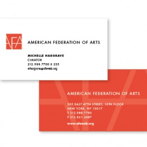 AFA Business Cards - Stislow Design